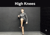 High Knees Exercise Gif