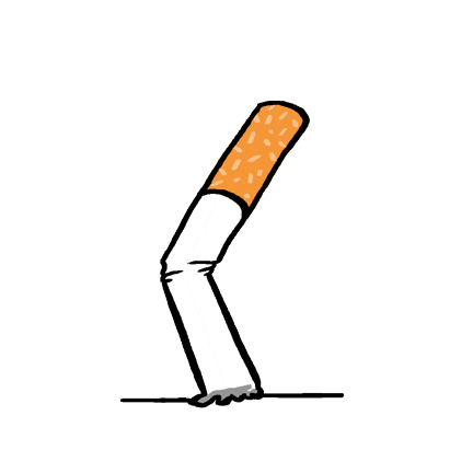 Cigarette Smoking Sticker by Bridget M for iOS & Android | GIPHY