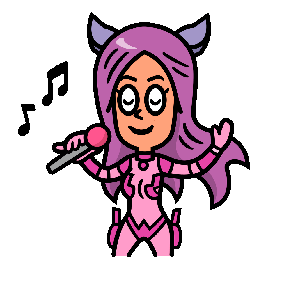 Cute Girl Singing Sticker by Naeleck for iOS & Android | GIPHY