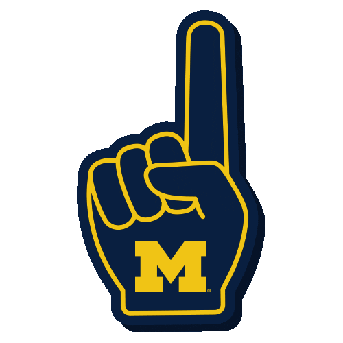 Go Blue Michigan Football Sticker by College Colors Day for iOS ...