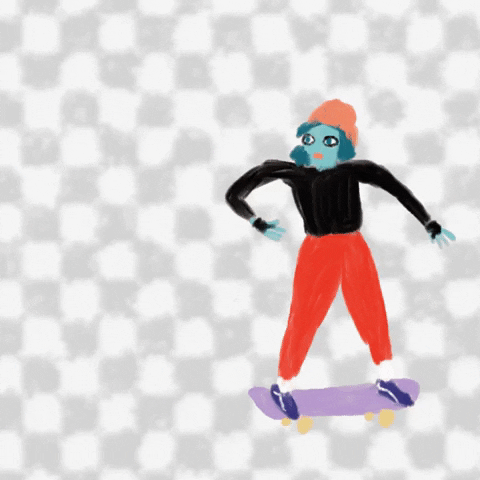 Animation Skating GIF by kiin. - Find & Share on GIPHY
