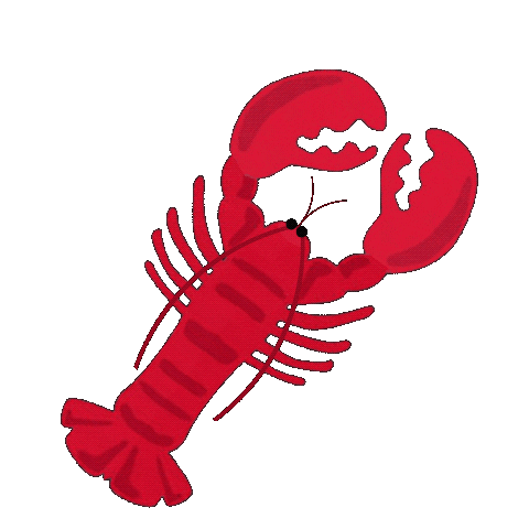 Lobster Roll Sticker by Shorelines Illustrated for iOS & Android | GIPHY
