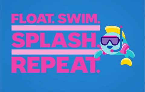 Swimming-floating-bed GIFs - Get the best GIF on GIPHY