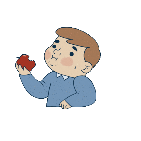 Happy Apple Sticker for iOS & Android | GIPHY
