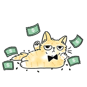 Cat Money Sticker by meowbox for iOS & Android | GIPHY