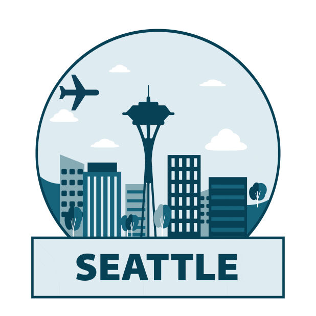 Pnw Sticker by Port of Seattle for iOS & Android | GIPHY