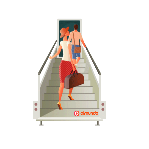 Vacaciones Viajar Sticker by Almundo for iOS & Android | GIPHY