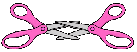 Scissors Scissoring Sticker by 1900BADDEST for iOS & Android | GIPHY