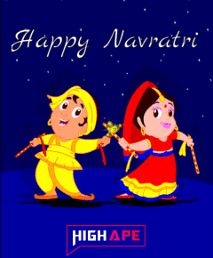 Celebration Navratri GIF by Highape - Find & Share on GIPHY
