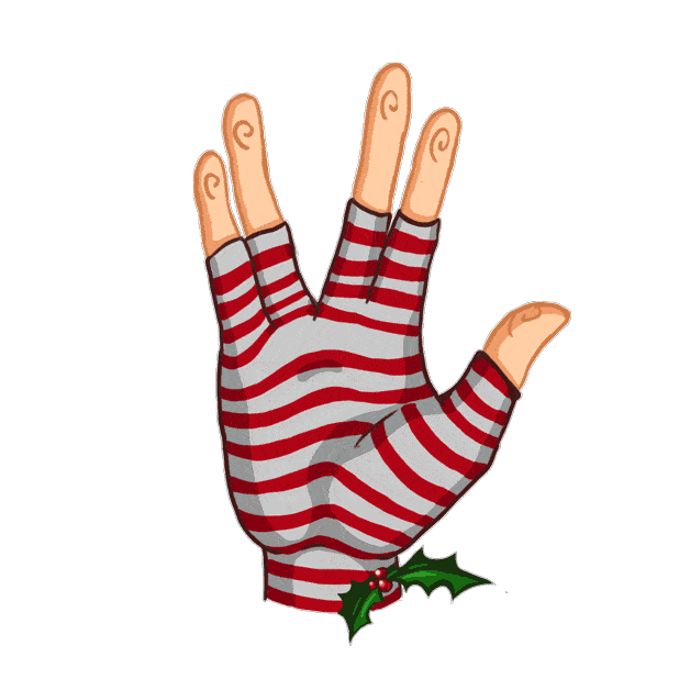 Christmas Hand Gestures by Stickerpacks.design | GIPHY