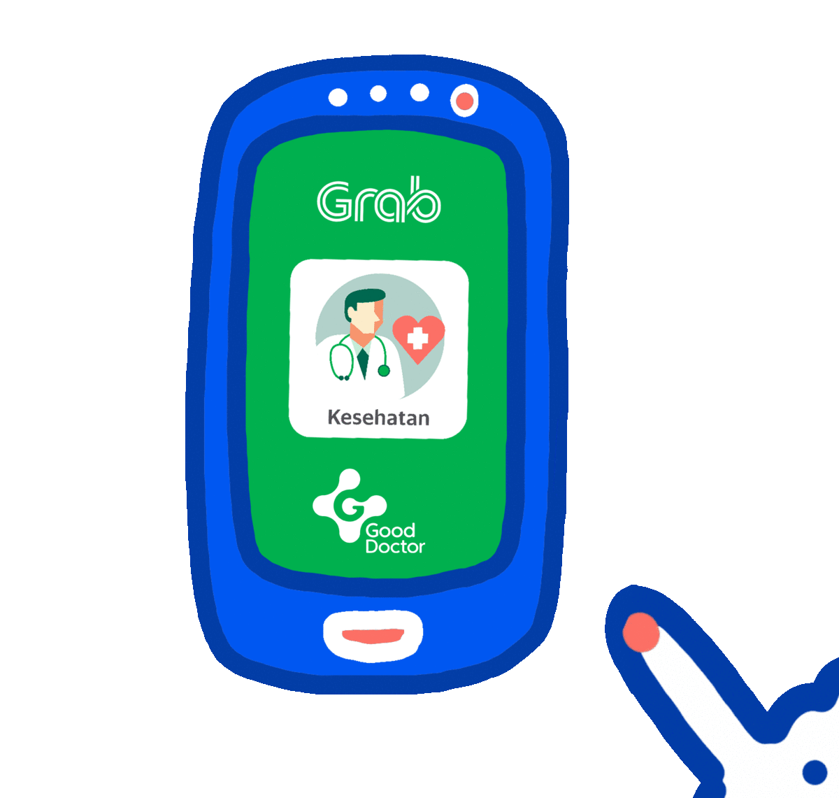 Health Grab Sticker by GoodDoctor for iOS & Android | GIPHY