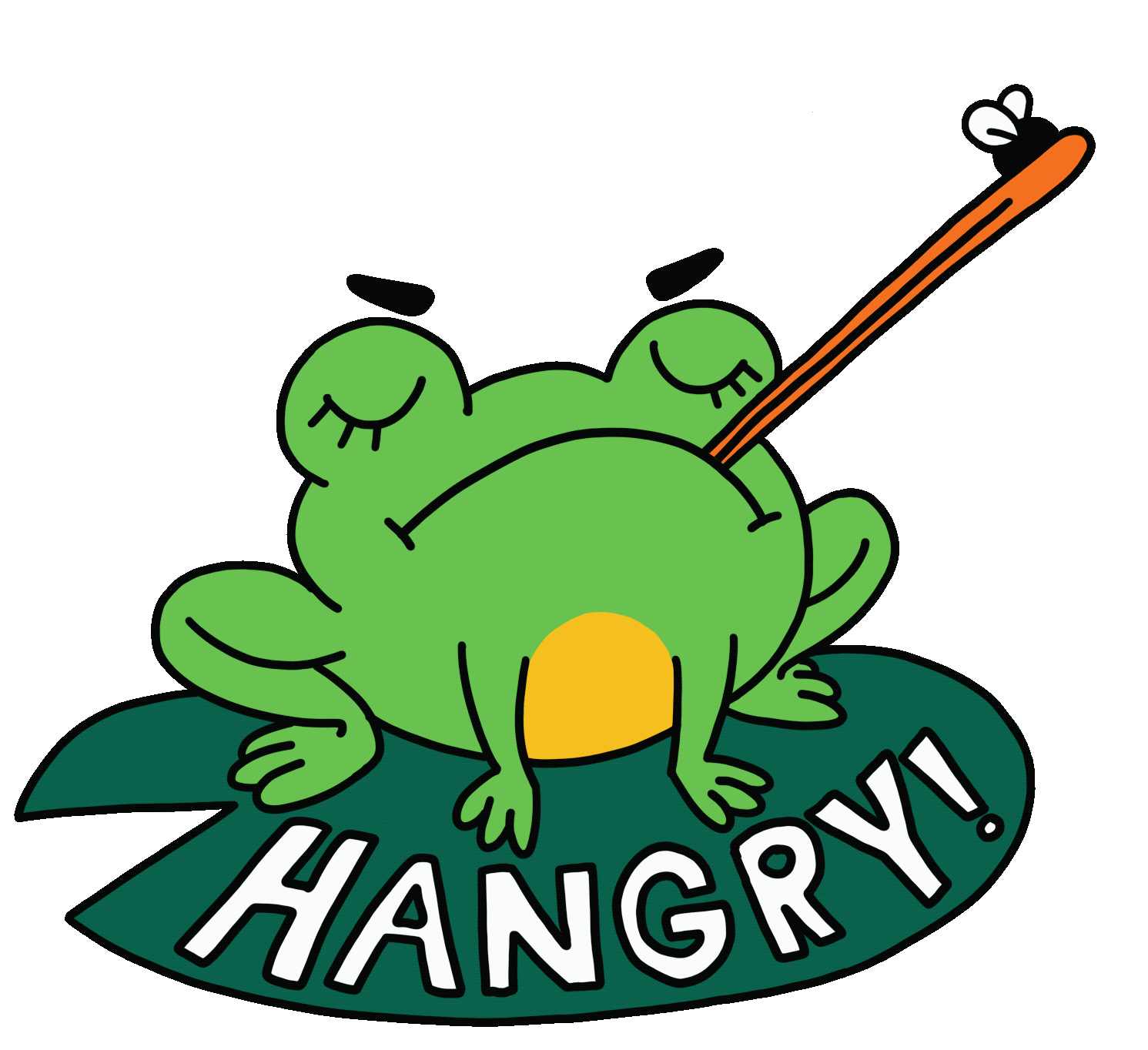 Frog Reaction Sticker by Alex Strasser for iOS & Android | GIPHY