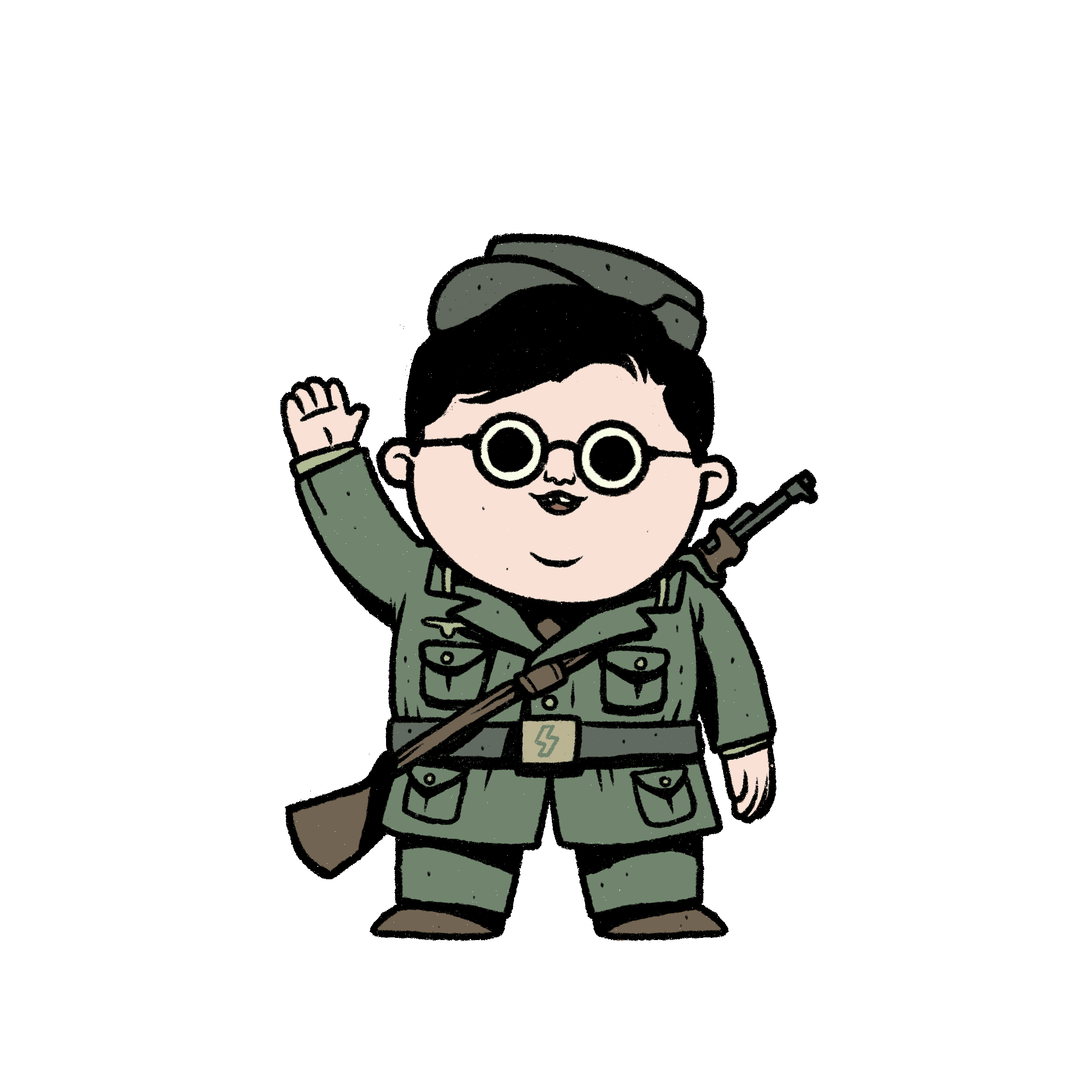 War Hello Sticker by Mike Maese for iOS & Android | GIPHY