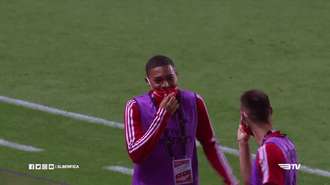 Carlos Vinicius Laughing GIF by Sport Lisboa e Benfica - Find & Share ...