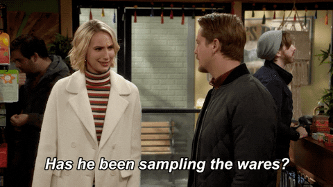 Trying-out-the-merchandise GIFs - Get the best GIF on GIPHY
