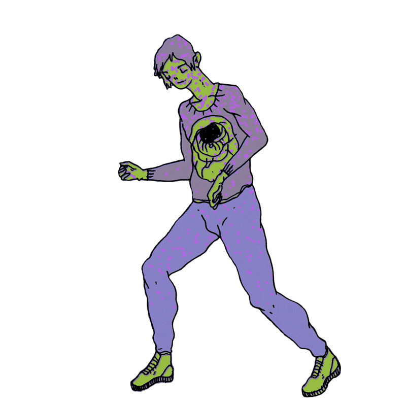 Purple Man Dancing Sticker by Bear Hands for iOS & Android | GIPHY