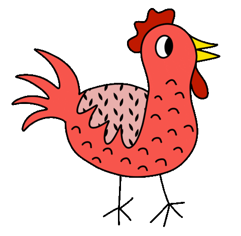 Farm Life Chicken Sticker for iOS & Android | GIPHY