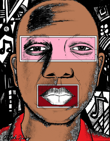 Self-Portrait Art GIF by Odinel pierre - Find & Share on GIPHY