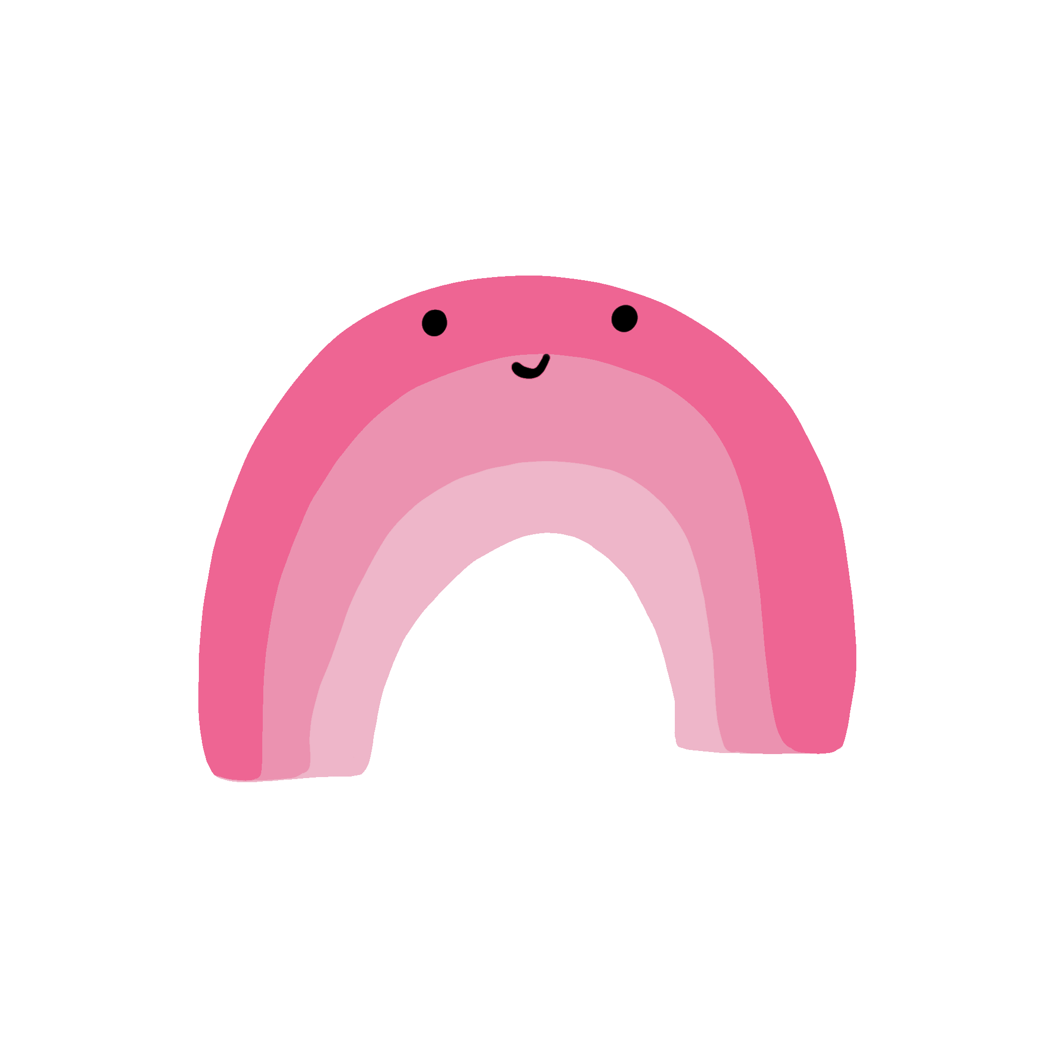 Pink Rainbow Sticker for iOS & Android | GIPHY