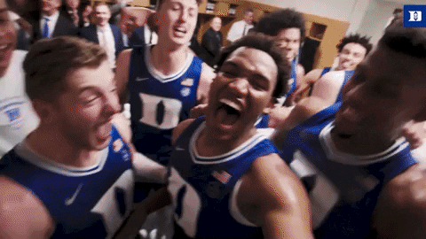 Celebrate Ncaa Sports GIF by Duke Men's Basketball - Find & Share on GIPHY