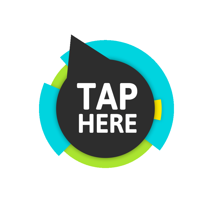 Tap Here Sticker by Urlaubsguru for iOS & Android | GIPHY