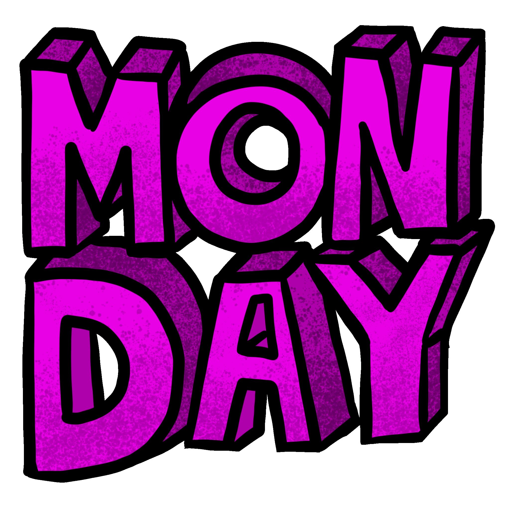 Text Monday Sticker by Darién Sánchez for iOS & Android | GIPHY