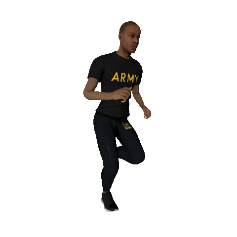 Us Army Running Sticker by GoArmy for iOS & Android | GIPHY