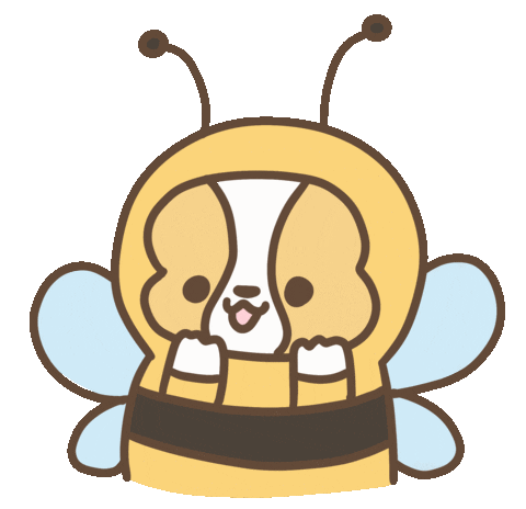 Costume Bee Sticker by corgiyolk for iOS & Android | GIPHY