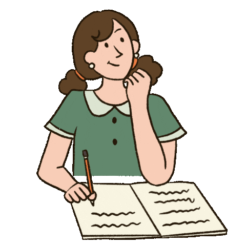 Art Studying Sticker by Carolynn for iOS & Android | GIPHY