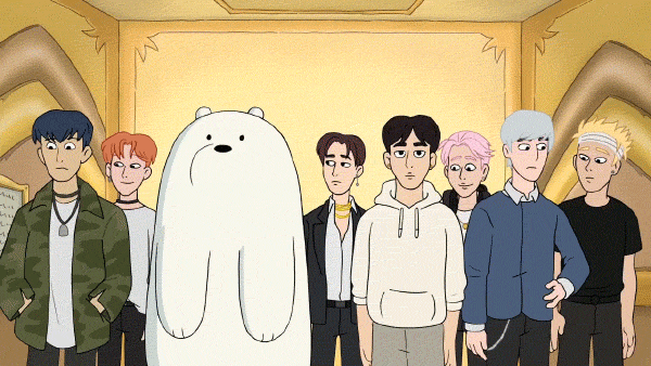 We Bare Bears & Monsta X 🐻🎵 by Cartoon Network Asia | GIPHY