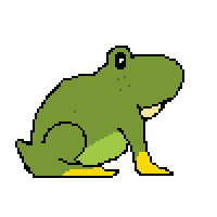 Pixel Frog Sticker for iOS & Android | GIPHY