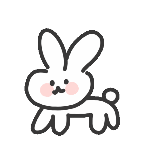 Line Sticker Rabbit