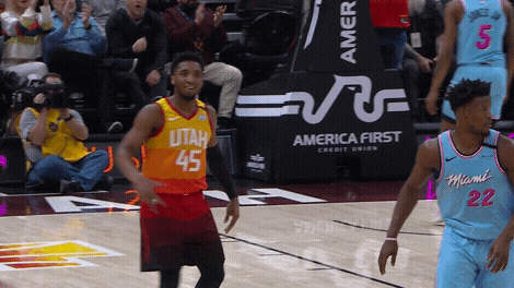 Donovan Mitchell 3 Pointer GIF by Utah Jazz - Find & Share on GIPHY