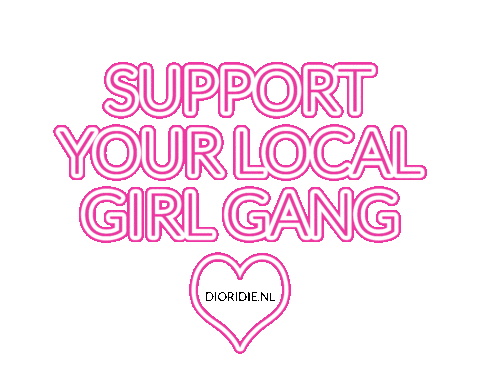 Support Girl Gang Sticker by Diordie for iOS & Android | GIPHY
