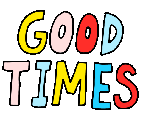 Good Times Cartoon Sticker by pey chi for iOS & Android | GIPHY