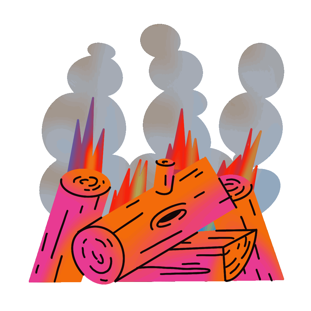 Burning Yule Log Sticker by Peter Steineck for iOS & Android | GIPHY