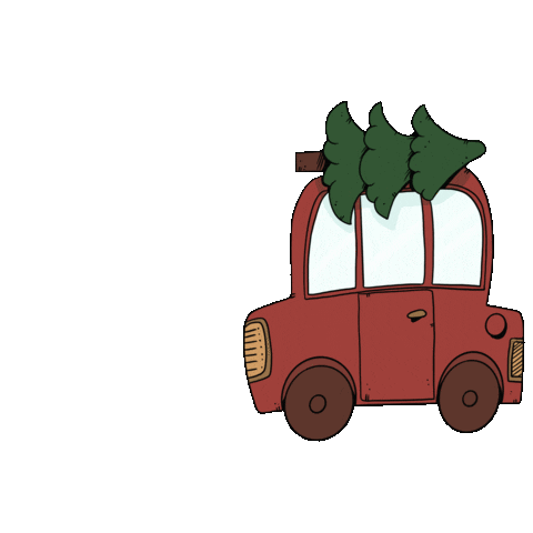 Christmas Driving Sticker for iOS & Android | GIPHY