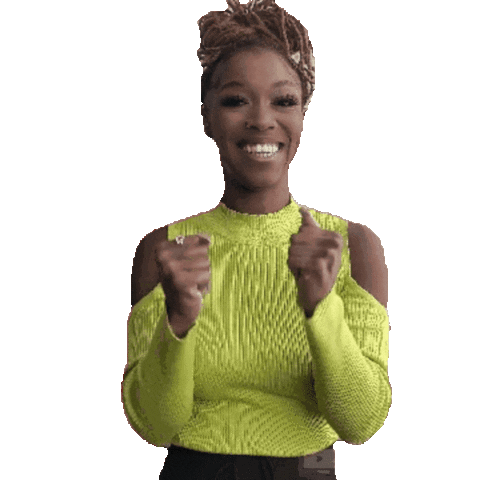 Excited Black Woman Gif