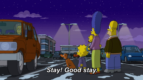 The Simpsons Dog GIF by AniDom - Find & Share on GIPHY