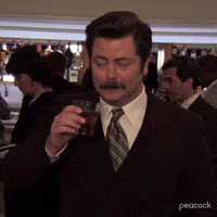 Ron Swanson Dancing Animated Gif