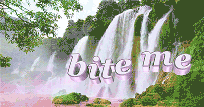 Pink Bite Me GIF by AnimatedText - Find & Share on GIPHY