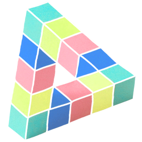 Penrose Triangle Geometry Sticker by Sarah The Palmer for iOS & Android ...