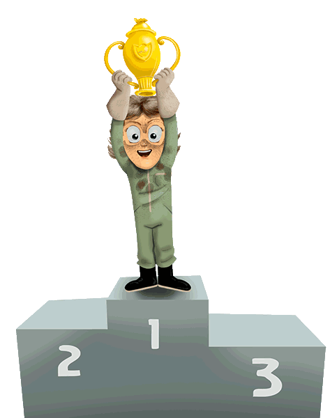 Well Done Winner Sticker by Bill Greenhead for iOS & Android | GIPHY