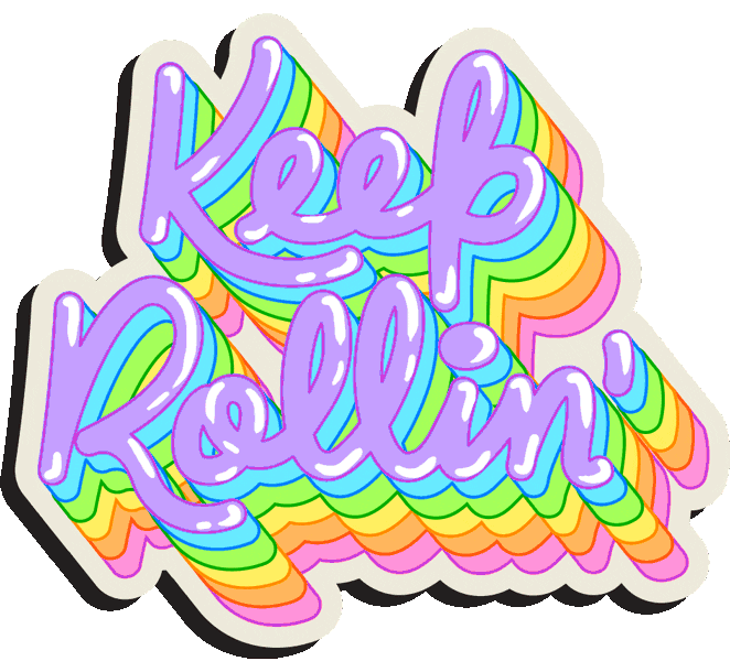 Sport Keep Rolling Sticker by BOMBONATOR_WOLPH for iOS & Android | GIPHY