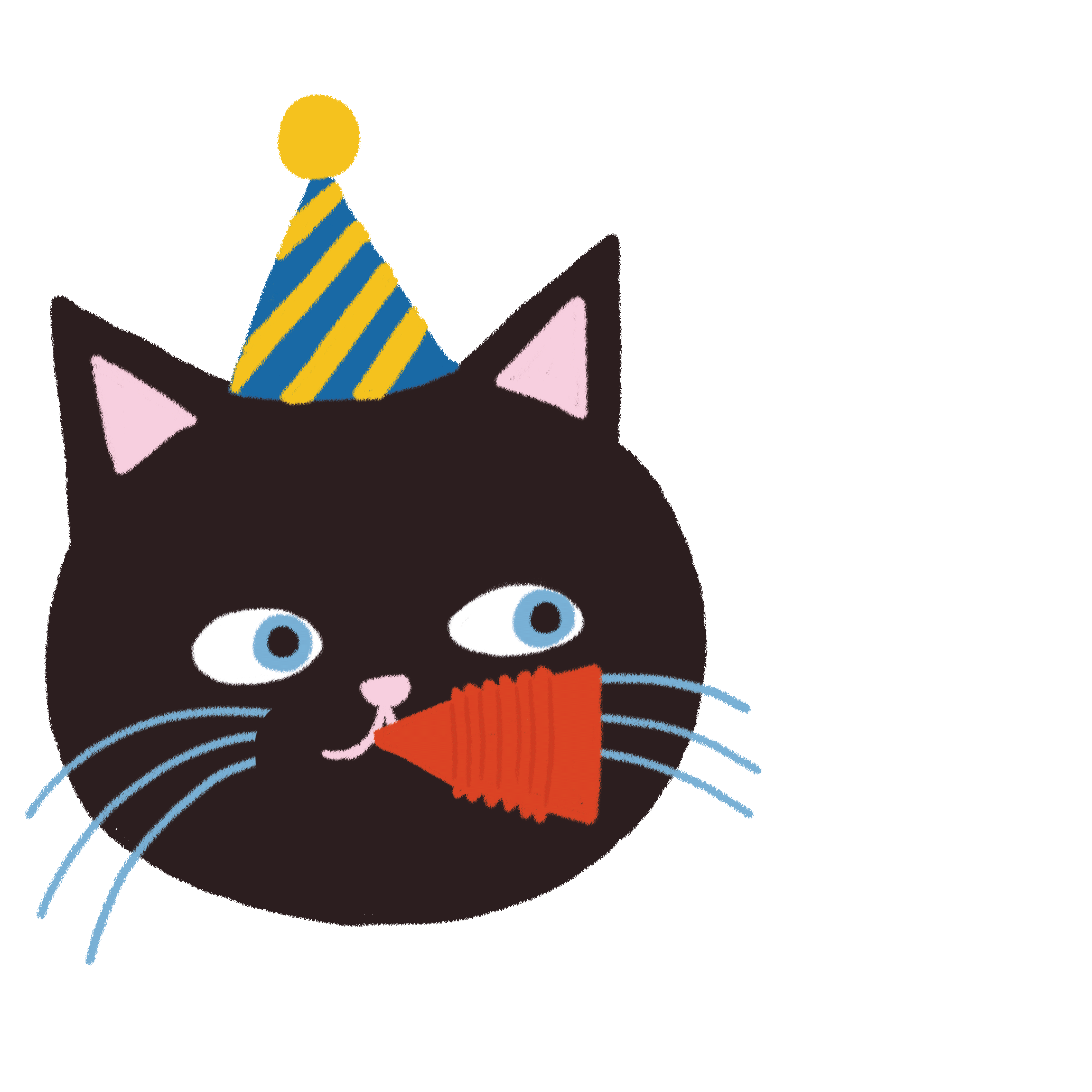 Cat Party Sticker by ayangcempaka for iOS & Android | GIPHY