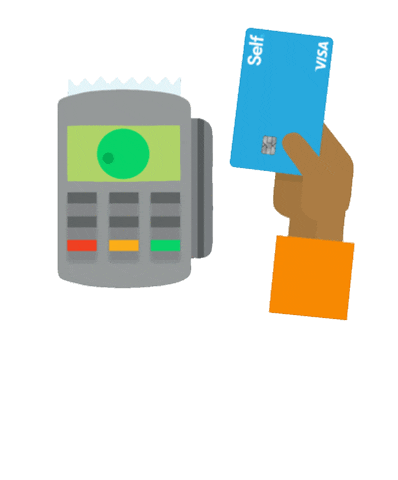 Credit Card Money Sticker by Self Financial, Inc for iOS & Android | GIPHY
