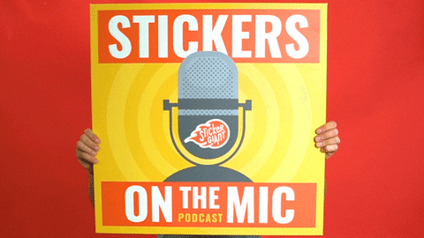 Podcast On The Mic Gif By Sticker - Find & Share on GIPHY