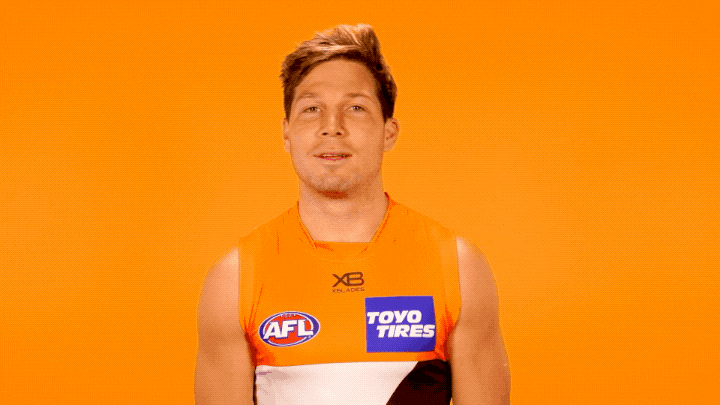 Aussie Rules Wink GIF by GIANTS - Find & Share on GIPHY