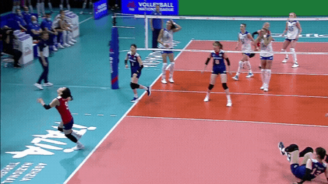 Go For It Laughing GIF by Volleyball World - Find & Share on GIPHY