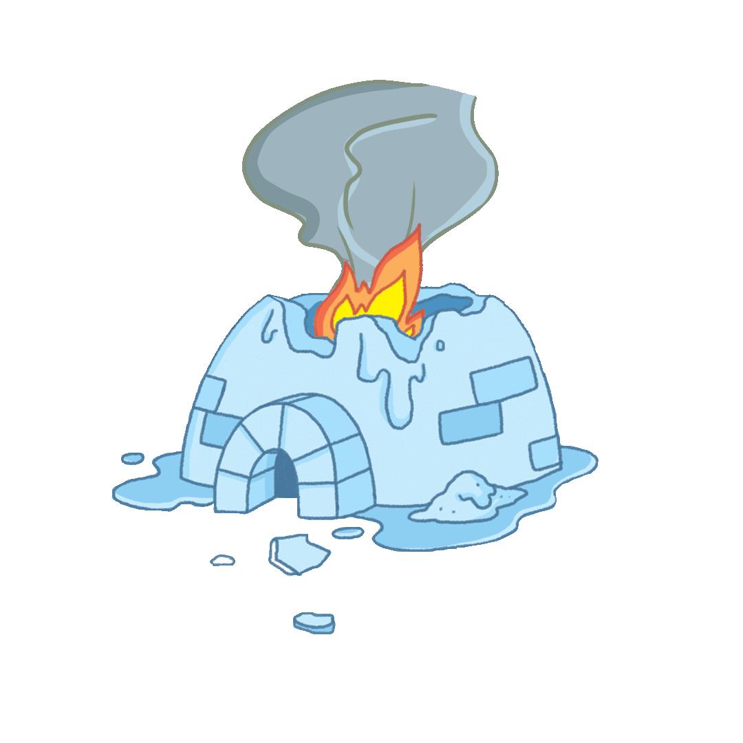 Global Warming Burn Sticker by EYEYAH! for iOS & Android | GIPHY